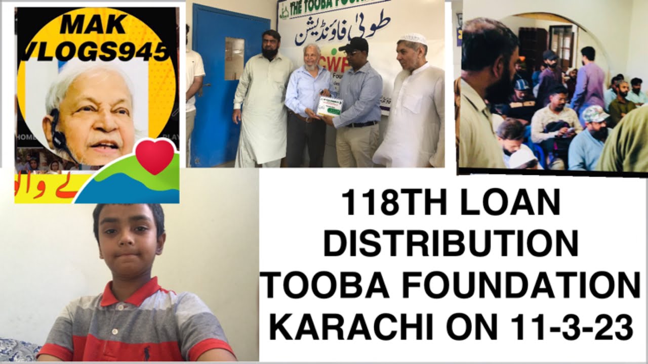 @MAKVLOGS945 118TH loan distribution at Tooba Foundation KARACHI on 11 ...
