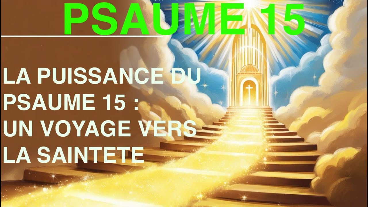 LA PUISSANCE DU PSAUME 15 | UN VOYAGE VERS LA SAINTETE - YouTube
