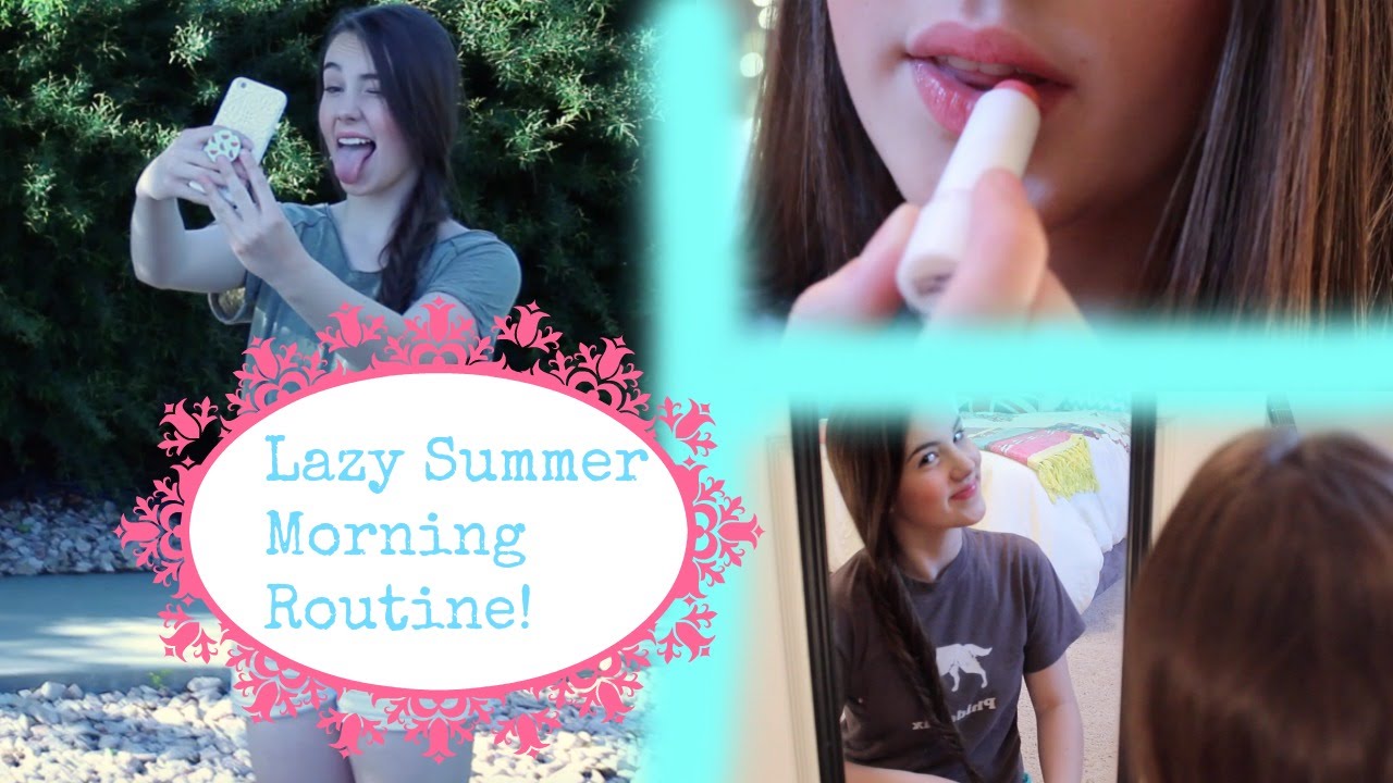 My Lazy Summer Morning Routine! - YouTube