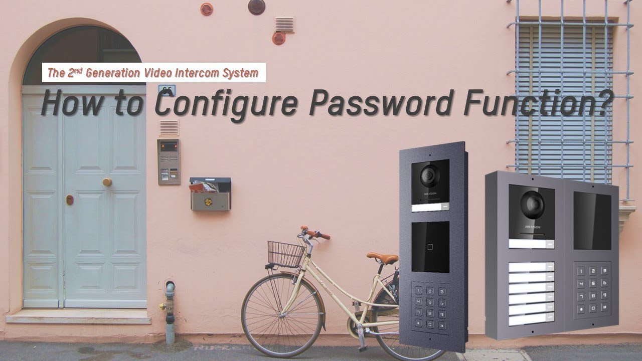How to Set Password Function of the Second Generation VIS - YouTube