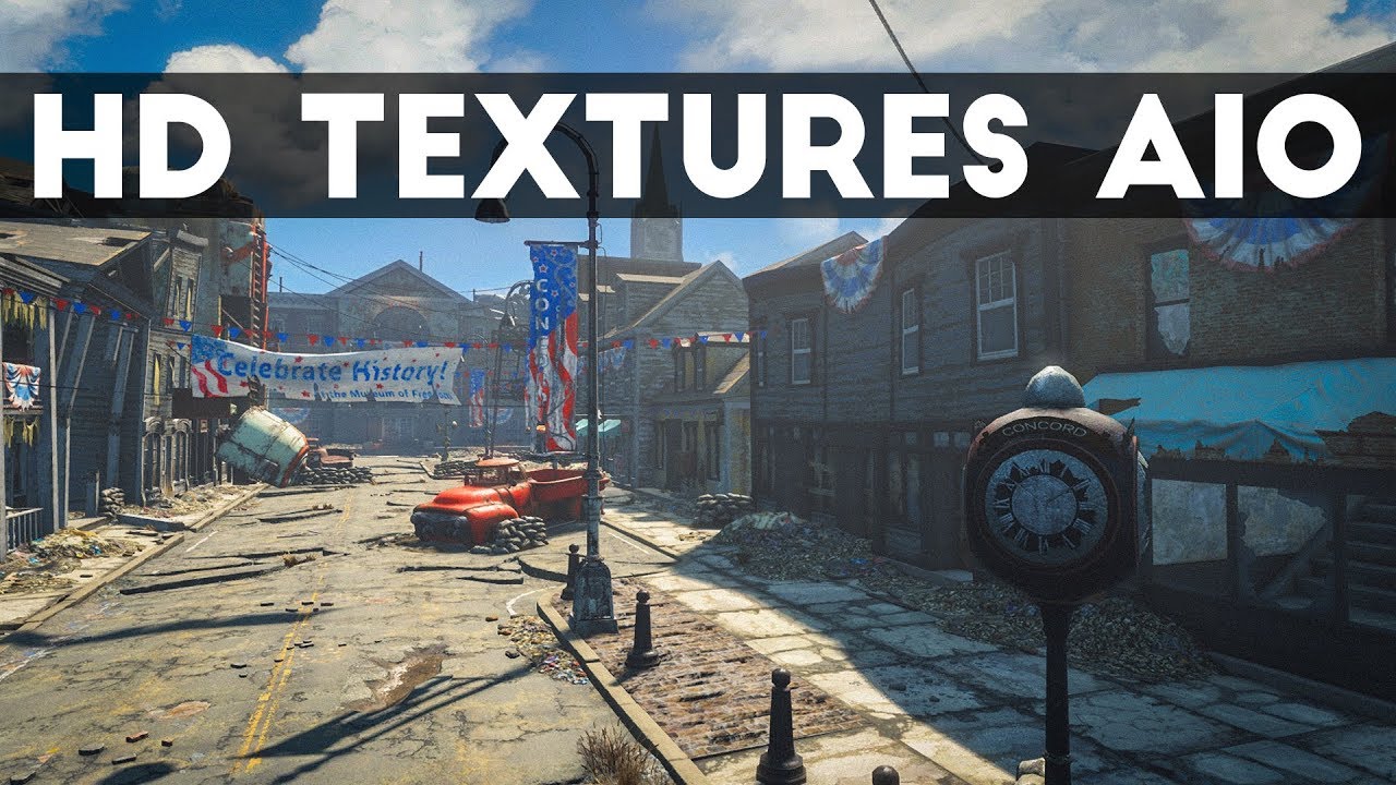 Fallout 4 - 30 Second Mods #38 | LUXOR'S HD TEXTURE PACK!! - YouTube