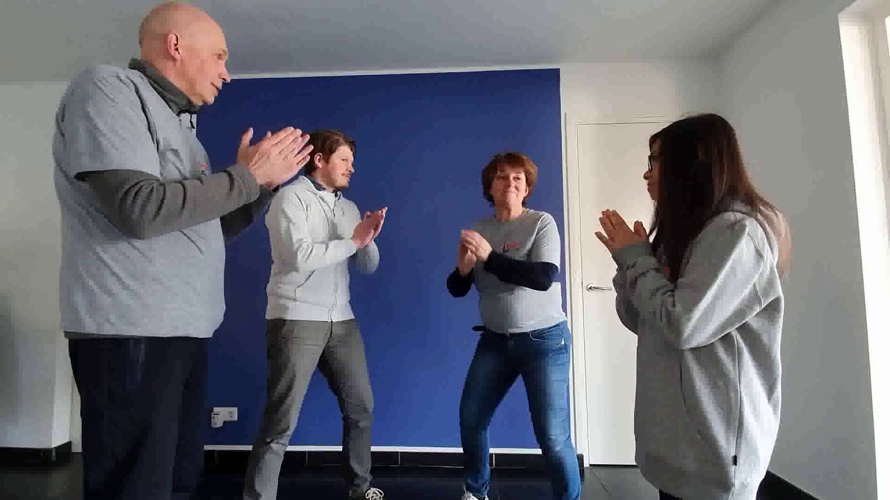 TeamUp at Home - 03. Body warm-up: pass the clap - YouTube