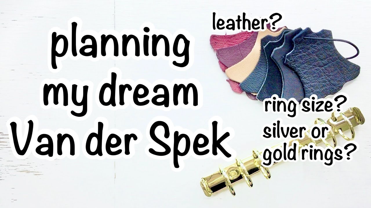 how to decide on a Van Der Spek (VDS) planner - YouTube