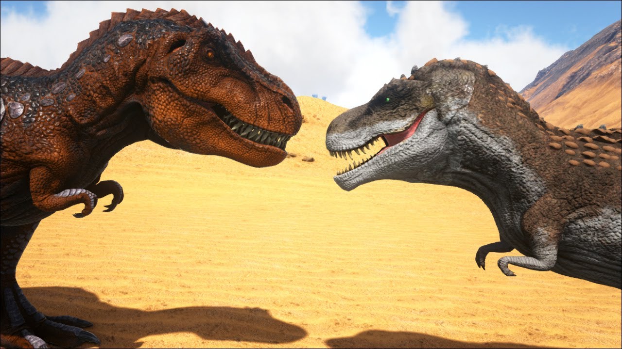 O Supremo Tarbosaurus Vs o Rei T Rex Vs Carnotaurus, Confronto Mortal ...