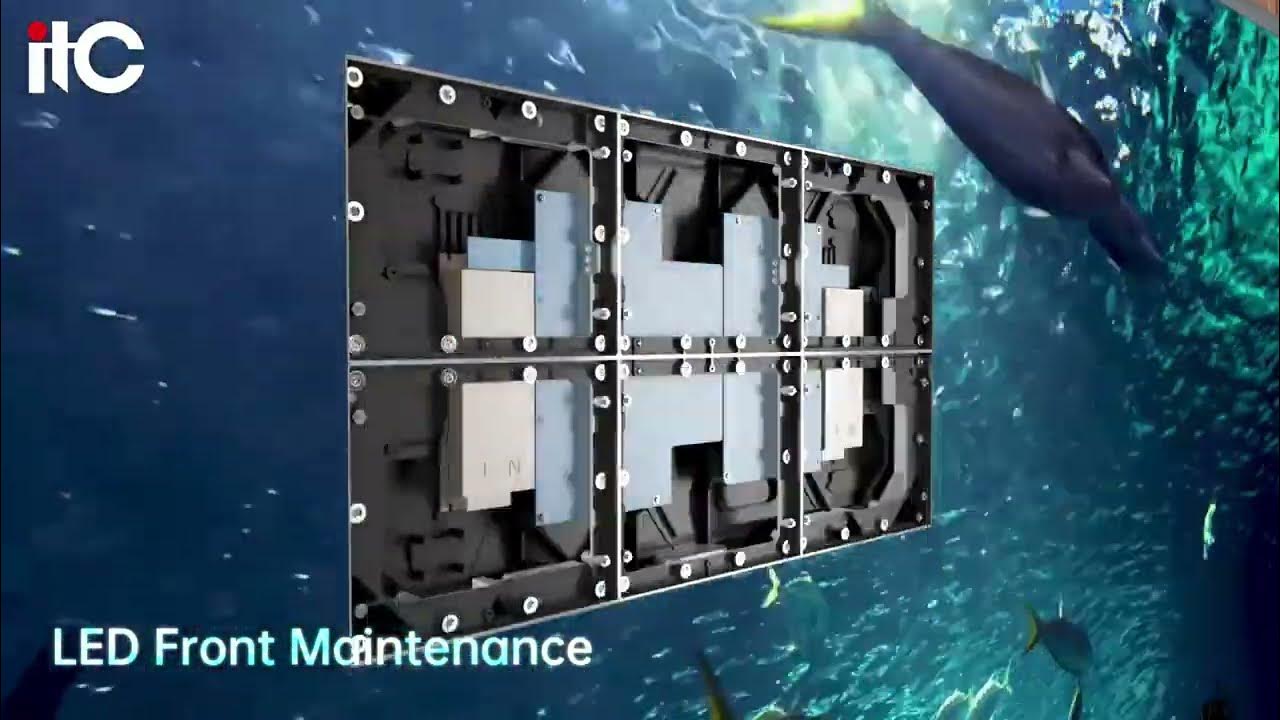 Front and rear maintenance of itc LED display - YouTube
