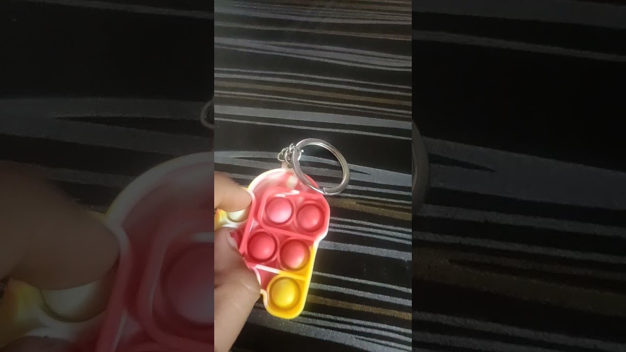 popit key chain - YouTube