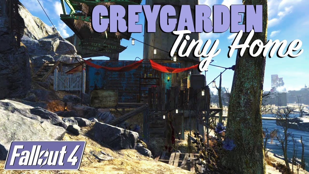 Tiny Home Build at Greygarden - Let's Build + Tour! - Fallout 4 - YouTube