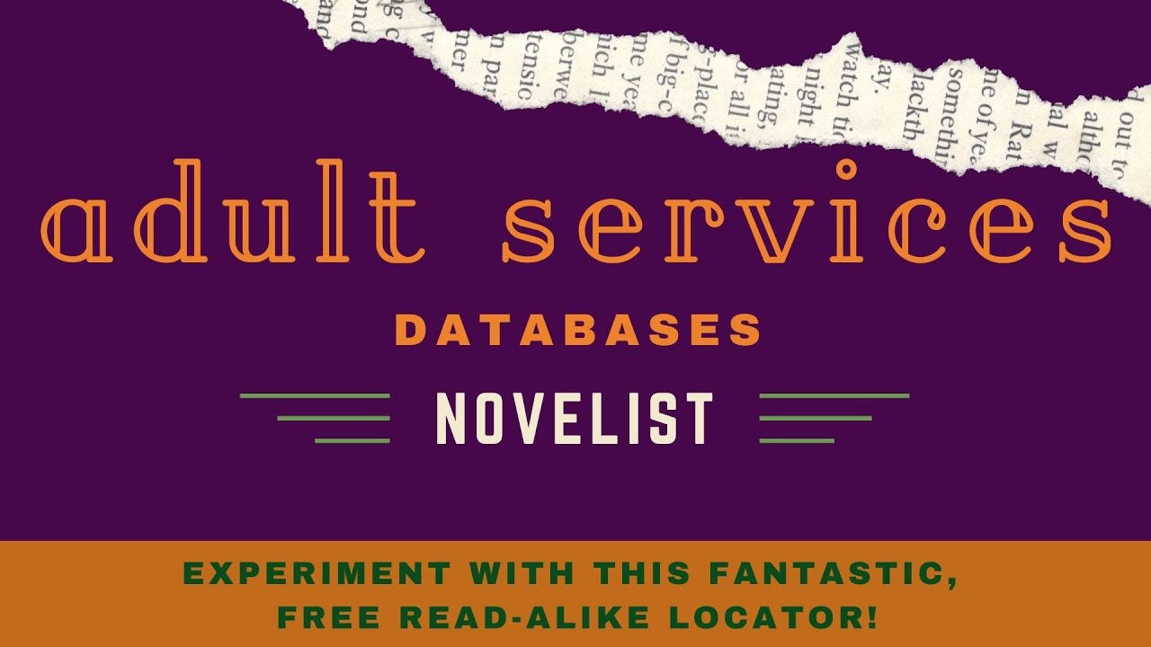 Novelist Tutorial - YouTube