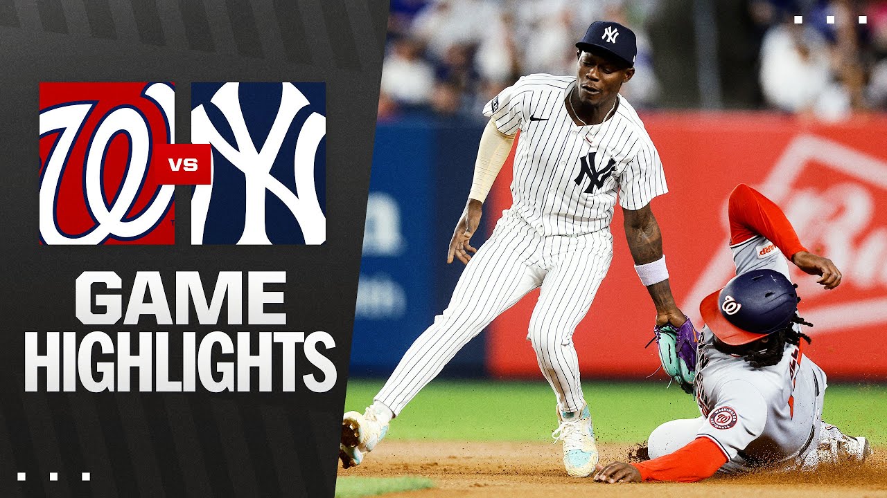 Nationals vs. Yankees Game Highlights (8/25/25) | MLB Highlights - YouTube