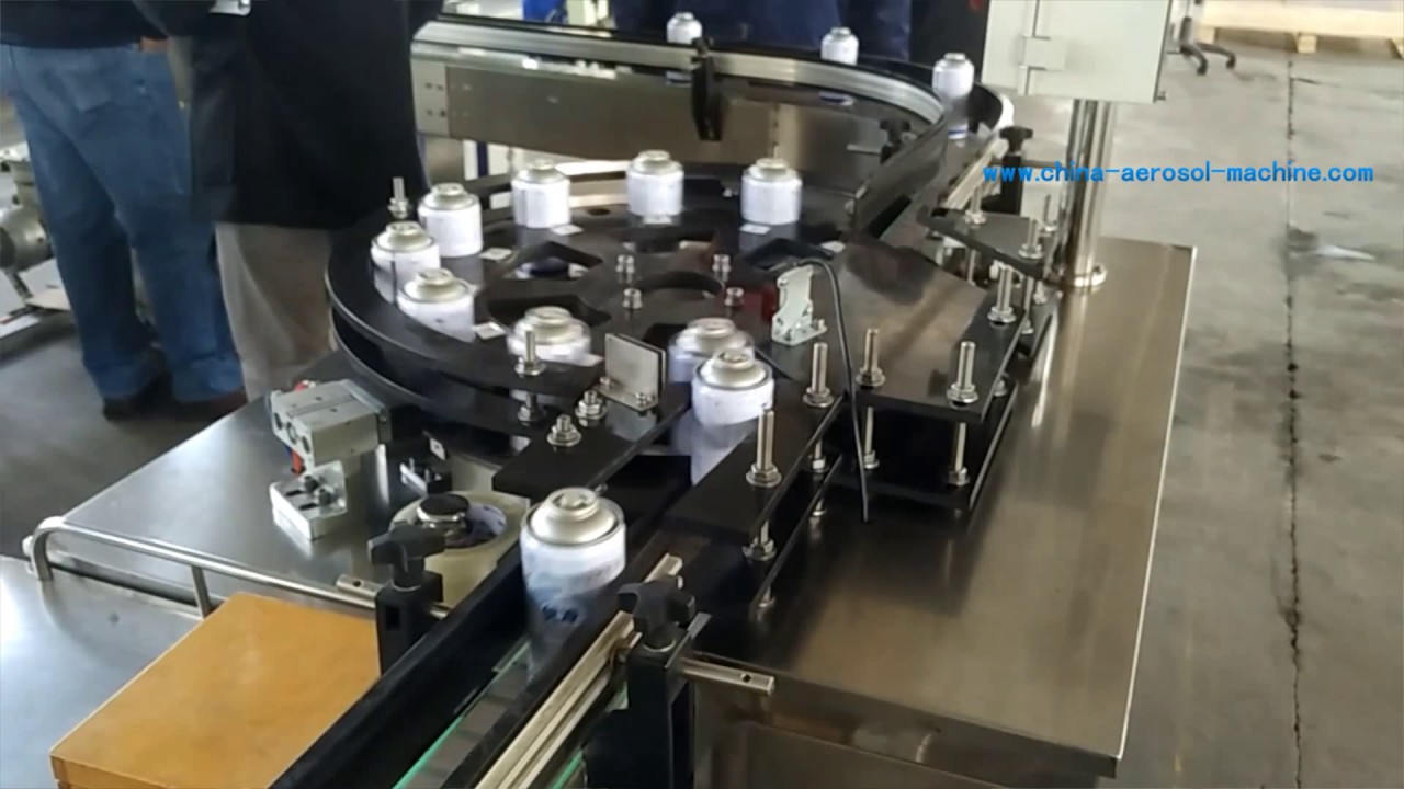 Full automatic refrigerant R134a aerosol filling machine (China meida ...