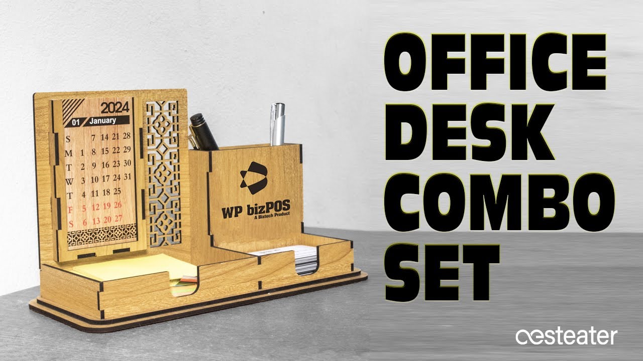 Costeater Ultimate Desk Organizer: Calendar, Pen Holder, Desk Clock ...
