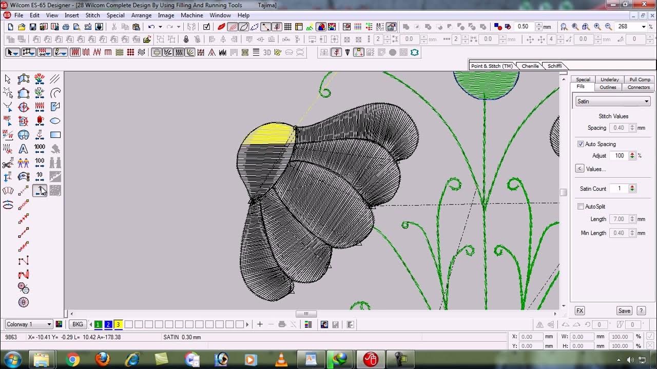 Wilcom Tutorials/Wilcom 10 Traveling of Complete Design Part 2 By Zahid Hussain #wilcom # ...