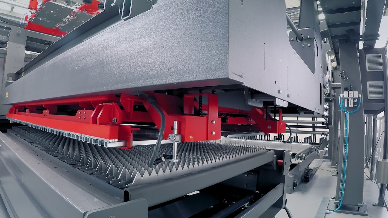 Bystronic Automation Laser: Large parts removal (English) - YouTube