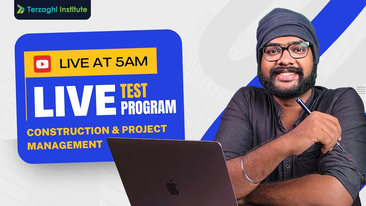 Live Test Program Day 9 CPM |Terzaghi Institute - YouTube