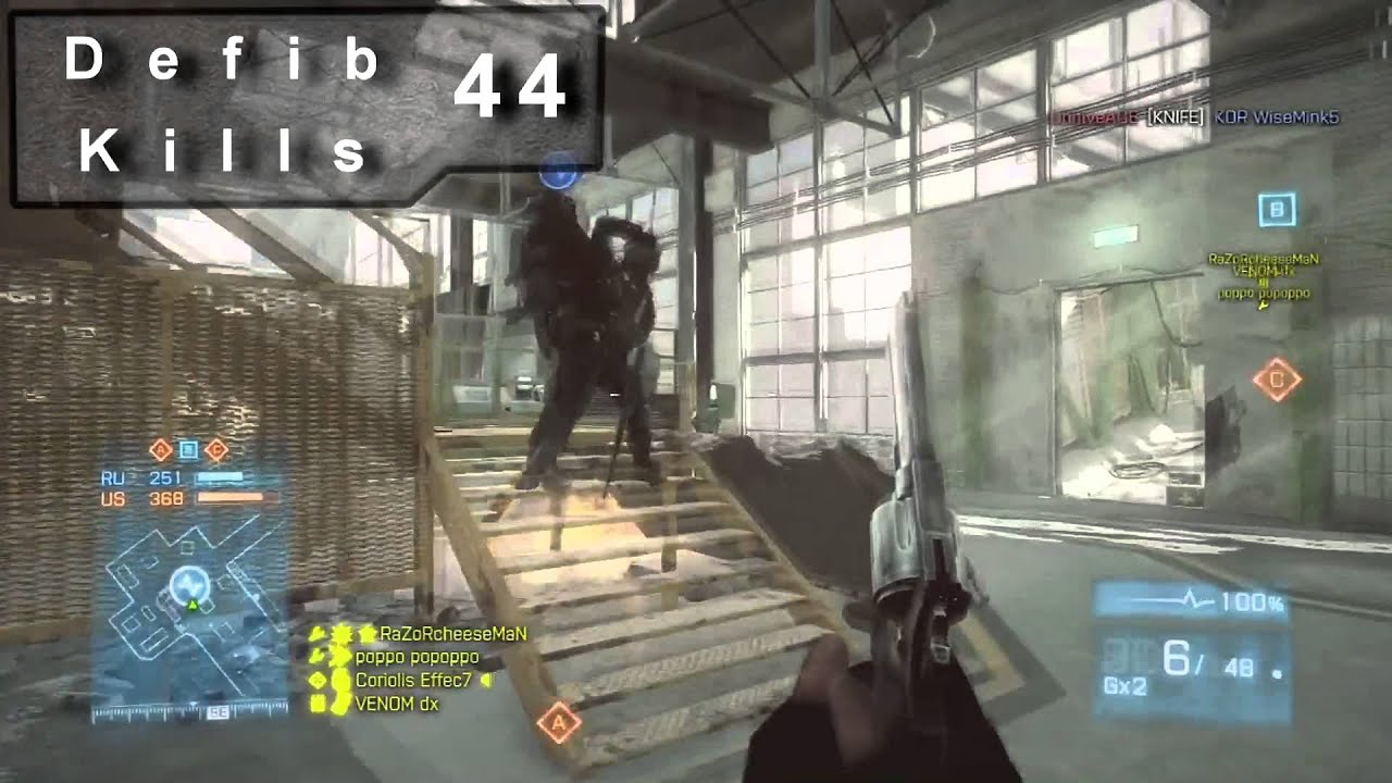 Battlefield 3 - Defib Kills with Voice overs - YouTube
