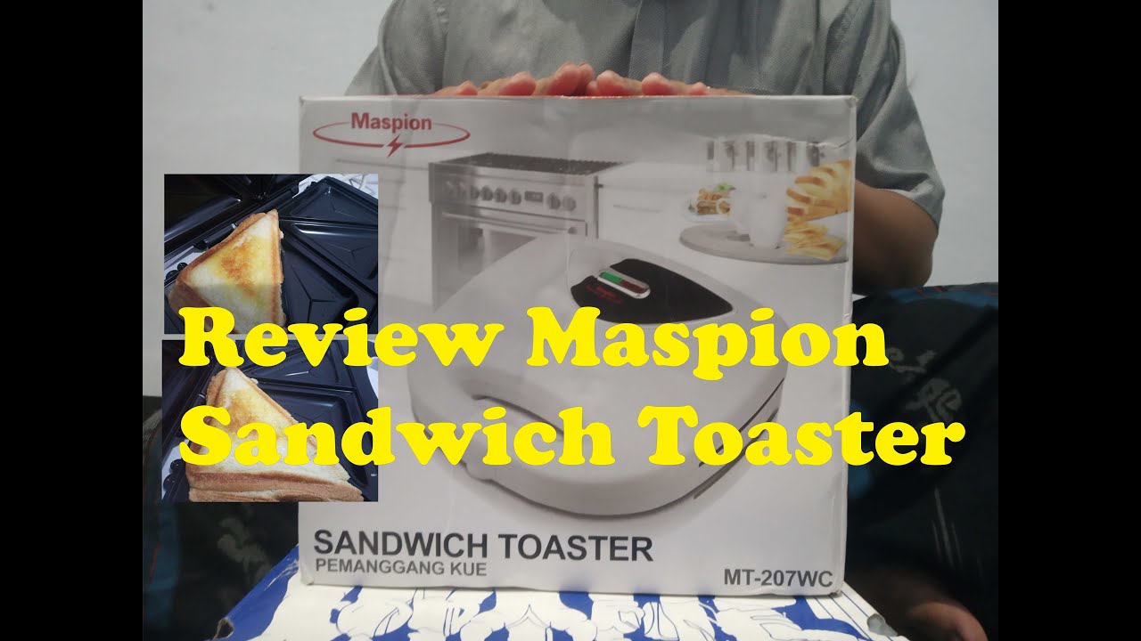 Unboxing dan Review Maspion Sandwich Toaster Lengkap dan cara ...