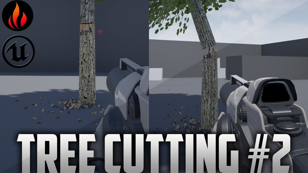 Unreal Engine 4 - Tree Cutting System / Part 3 - YouTube