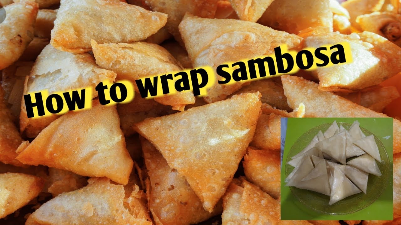 HOW TO WRAP SAMBOSA/ PAANO MAGBALOT NG SAMBOSA - YouTube