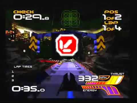 Retro Gameplay (34) PS1 Wipeout 2097 (Time Trial / Qirex / Rapier ...