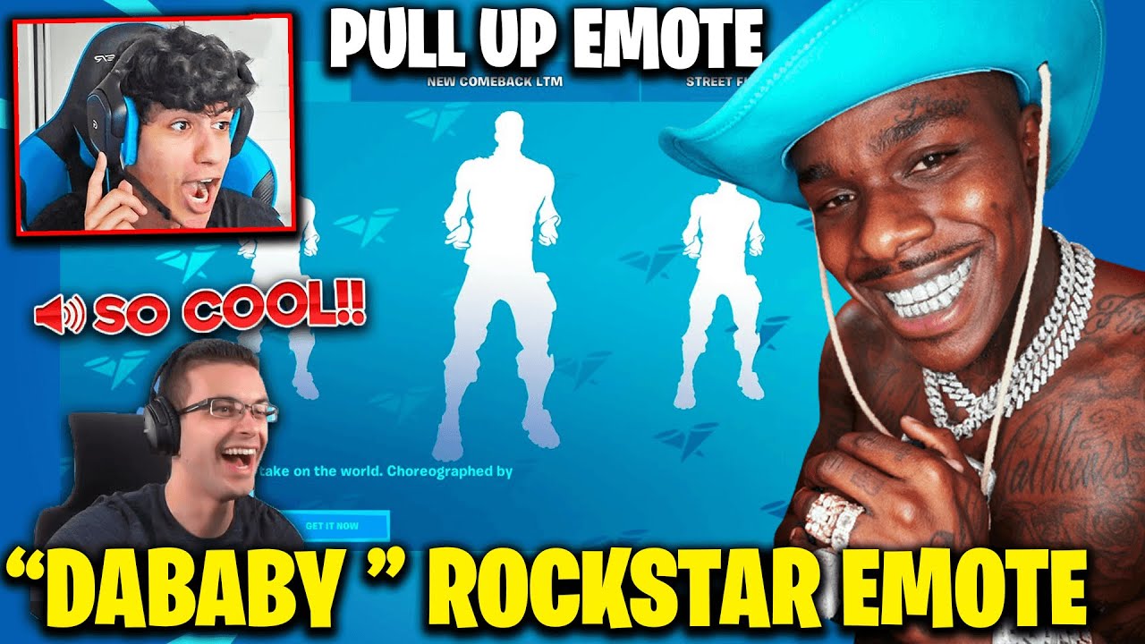 Streamers React To DaBaby Pull Up TikTok Emote In Fortnite Item Shop ...
