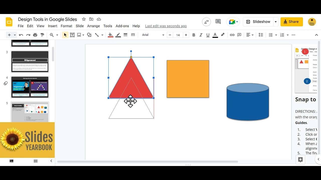 Google Slides - Snap to Guides - YouTube