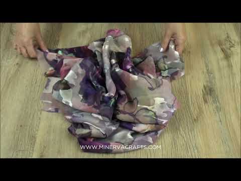 Burn Out Silk Chiffon Fabric