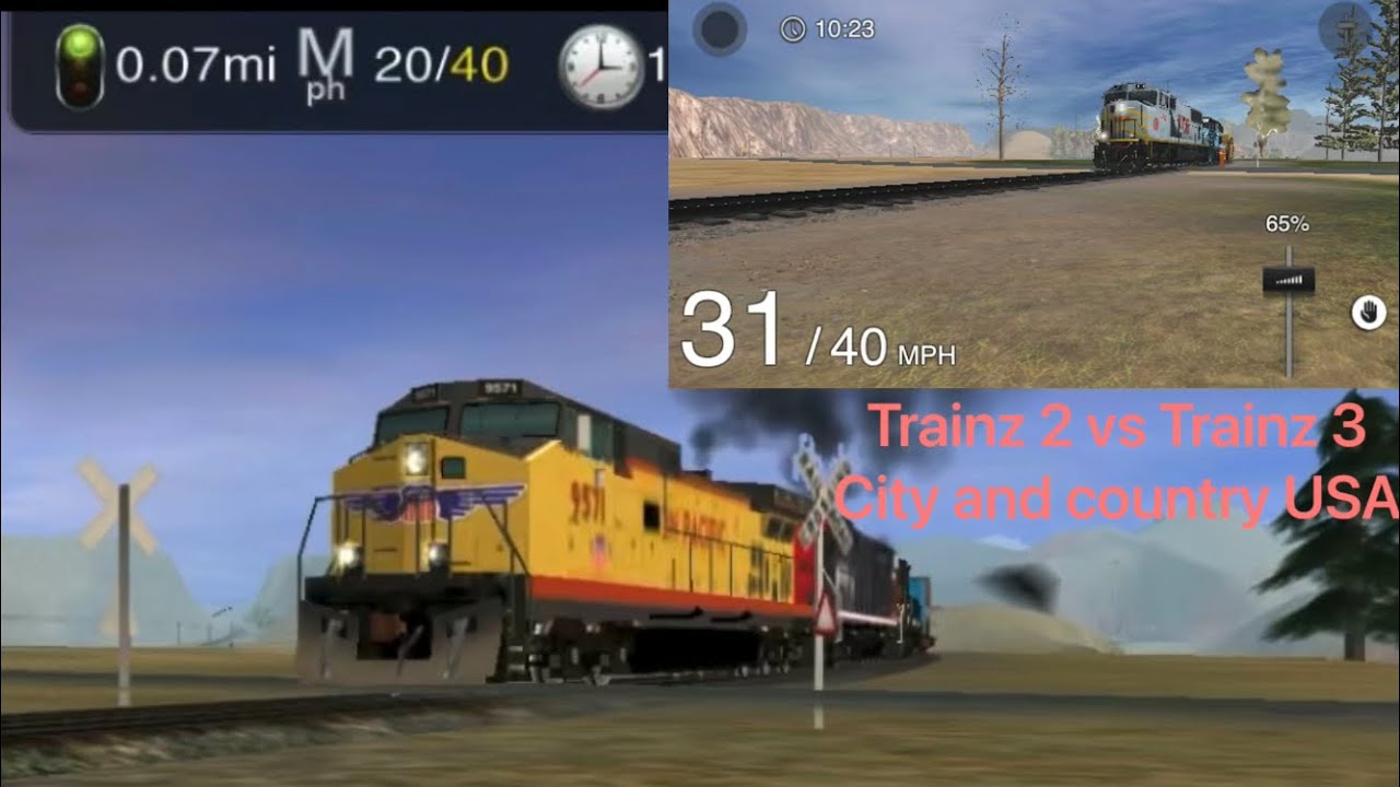 Trainz 2 vs Trainz 3 City And Country USA evolution - YouTube
