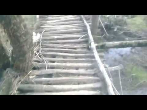 Crossing Unstable Wooden Bridge - YouTube