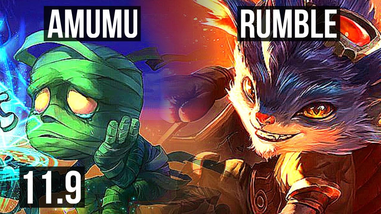 AMUMU vs RUMBLE (JUNGLE) | 2.3M mastery, 5/2/19, 800+ games | BR Master ...