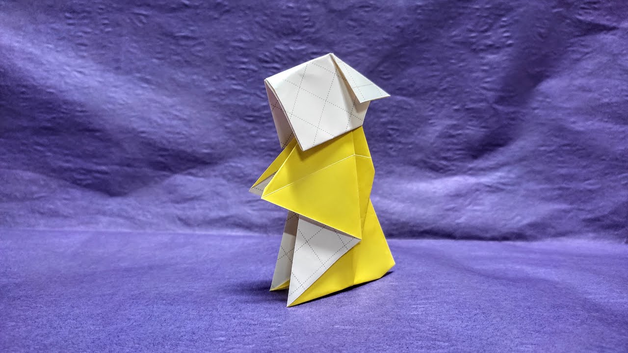 How To Make An Origami Priest Easy | Origami Priest Easy | Origami ...