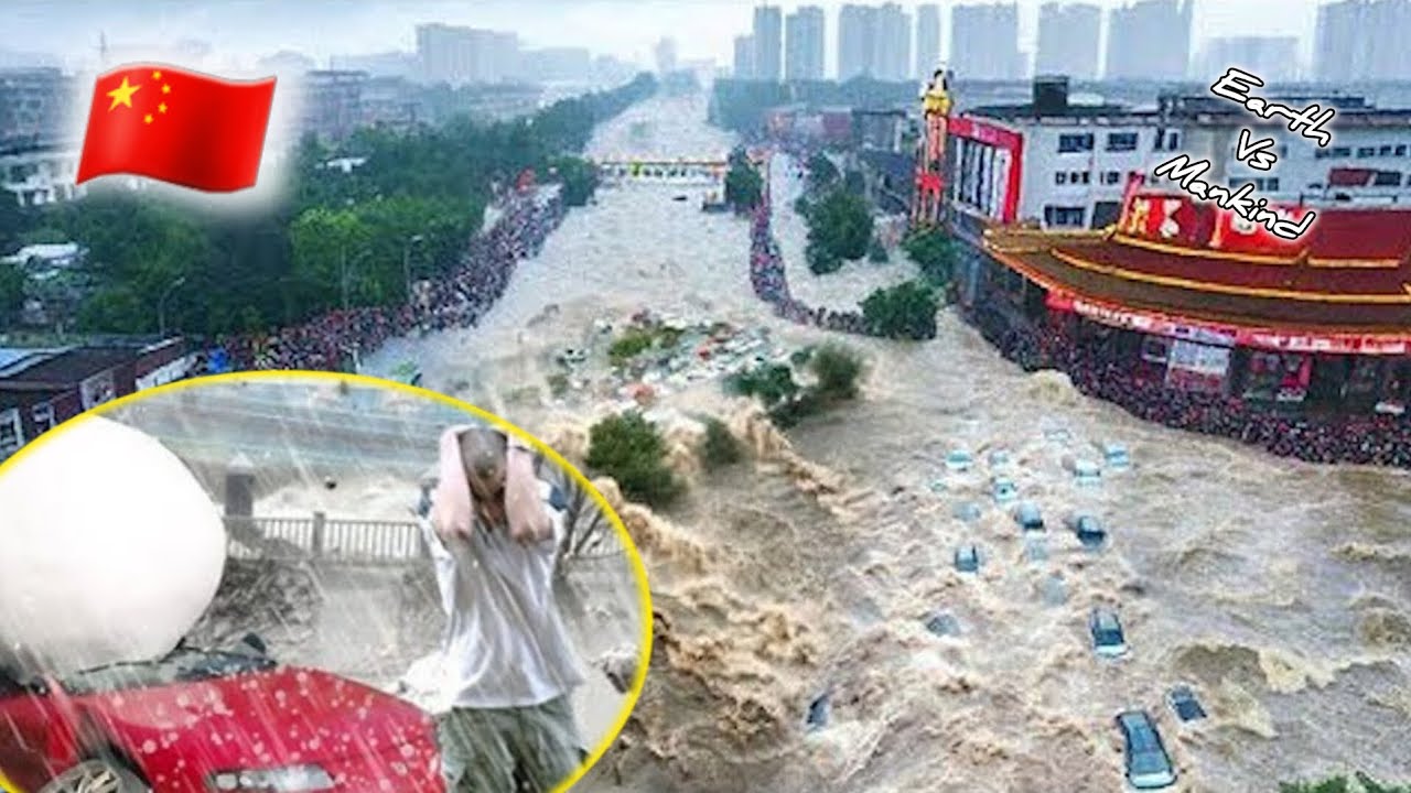 Doomsday in China! A 190 km hurricane demolished hundreds of houses ...