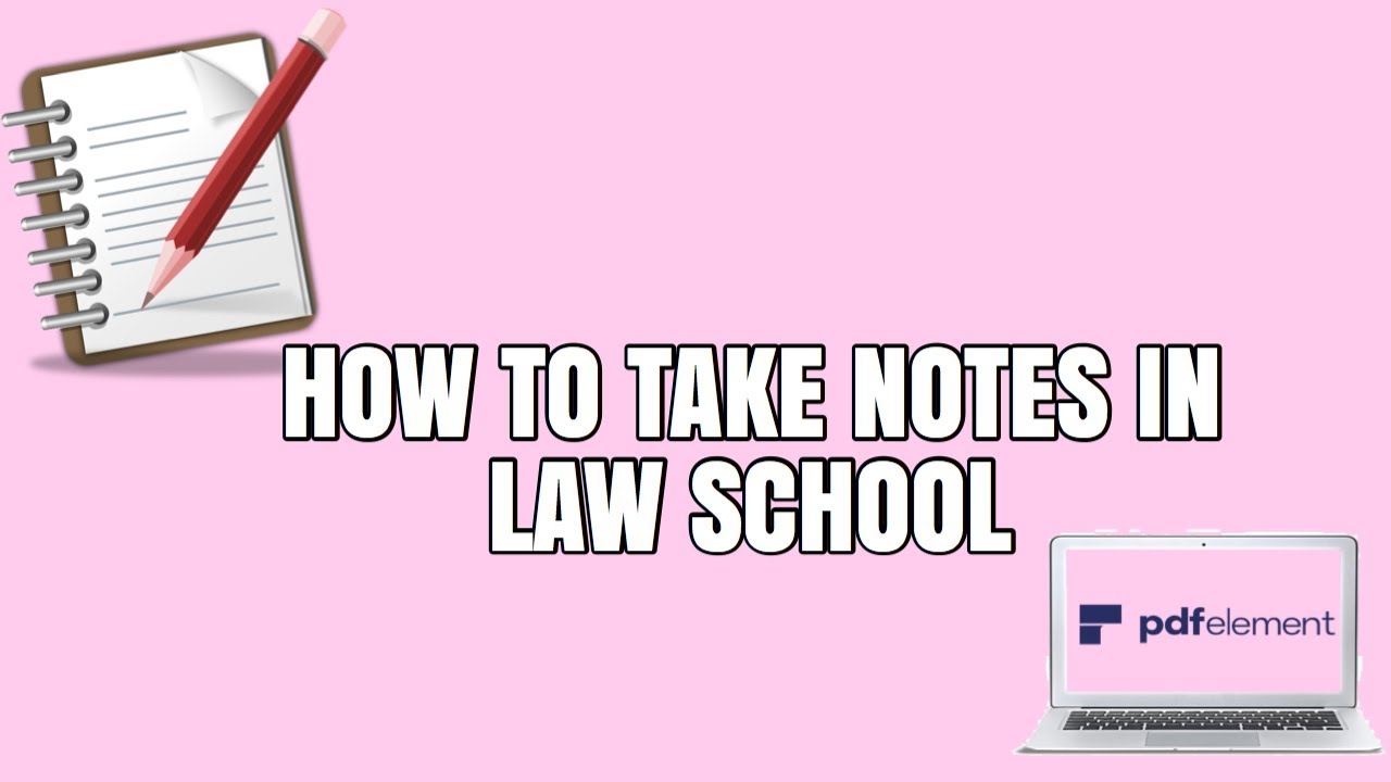 HOW TO EFFECTIVELY TAKE NOTES IN LAW SCHOOL/ GRAD SCHOOL/ COLLEGE - YouTube