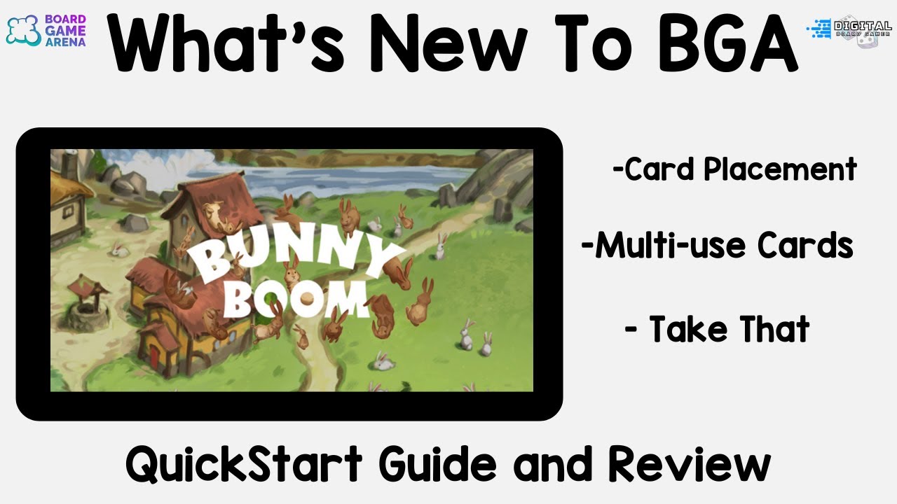 What's New To BGA! Bunny Boom a Quickstart Guide and Review. - YouTube