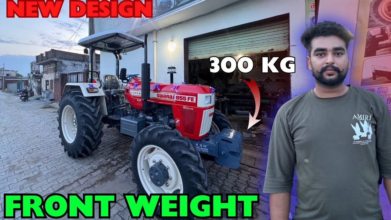 Swaraj 855 fe 4x4 tractor new front weight and fibra konapi.9815252031 ...