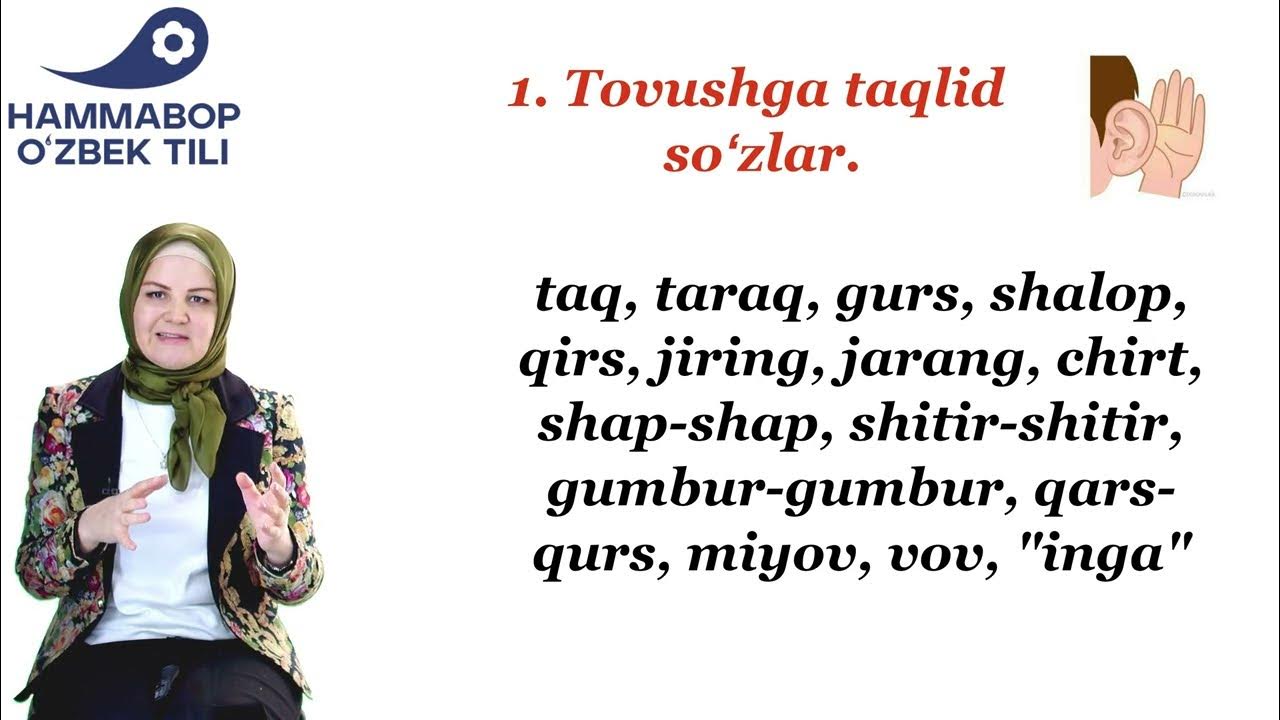 Taqlid so'zlar - YouTube