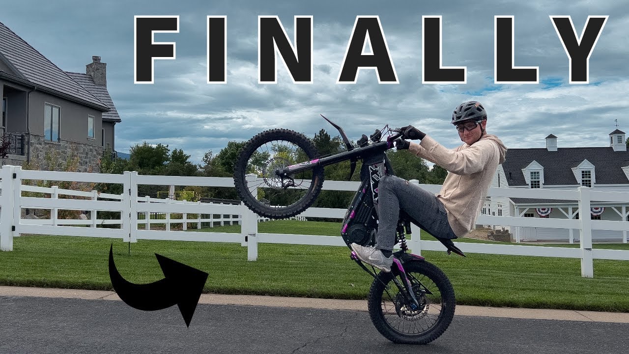 We Taught Lance How To Wheelie An E-Bike - YouTube