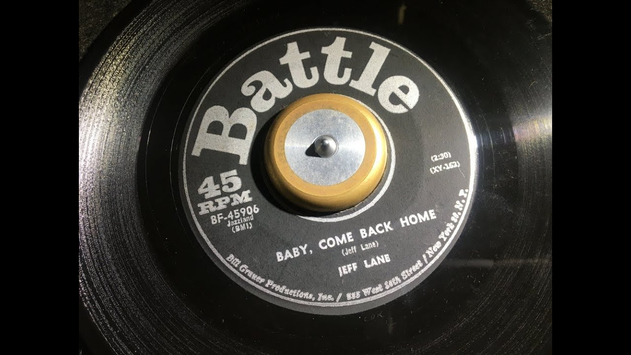 Baby Come Back Home ~ Jeff Lane - YouTube