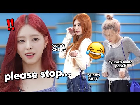 ITZY clowning their maknae Yuna (a mess)
