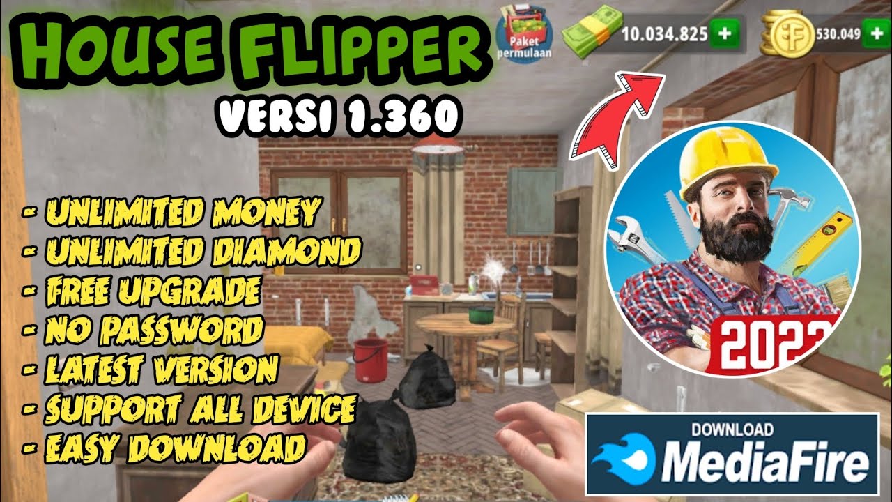 Download House Flipper Unlimited Money No Password Versi 1.360 - YouTube