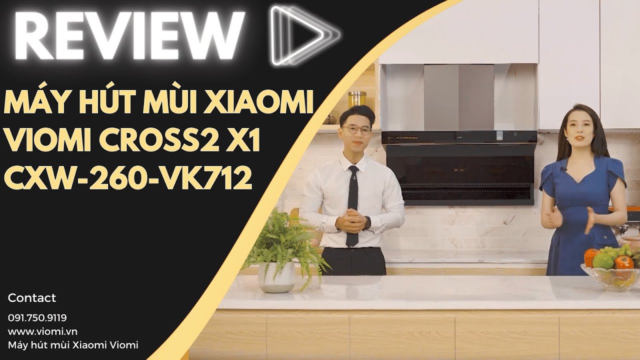 [ REVIEW ] Máy hút mùi Xiaomi Viomi Cross2 X1 CXW-260-VK712 - YouTube