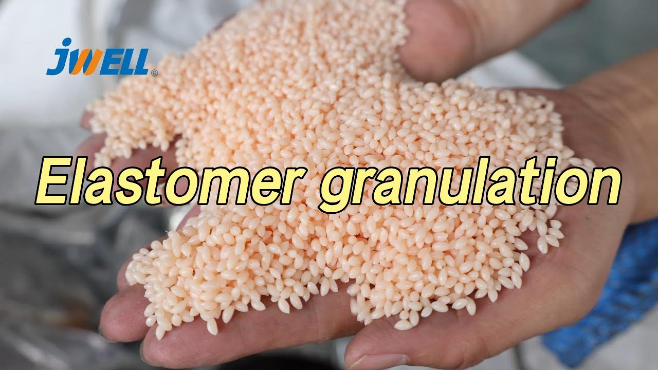 Elastomer granulation // Jwell Plastic Extrusion Making Machine - YouTube