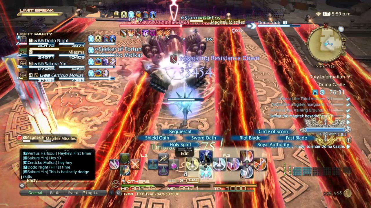FF14 Stormblood - Doma Castle Magitek Hexadrone - YouTube