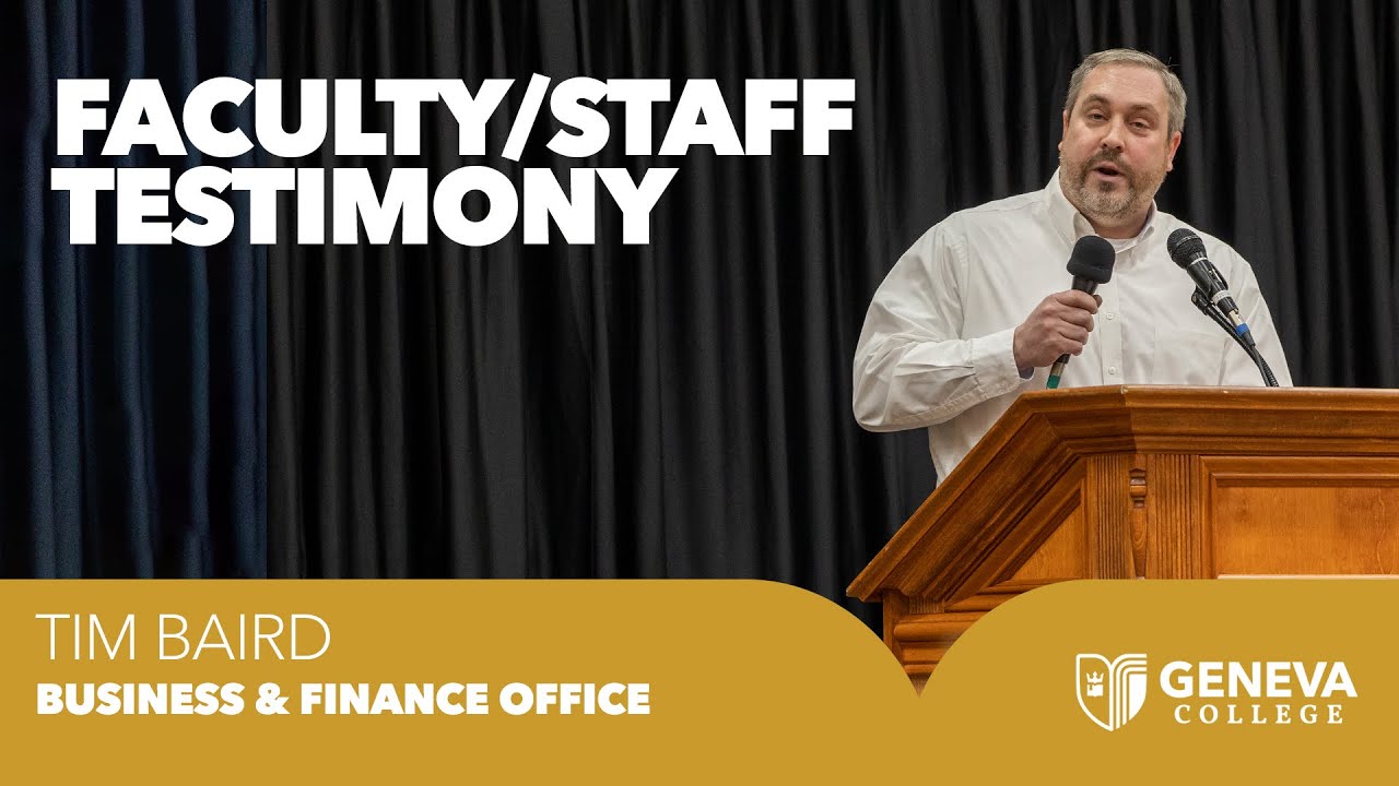 Faculty/Staff Testimony: Tim Baird - YouTube
