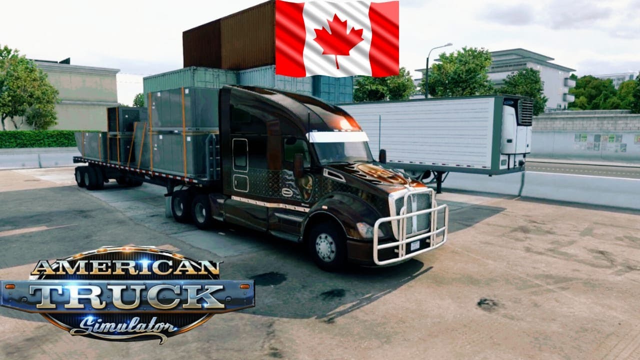 Realistic Graphics Canada | Kenworth T680 | ATS Gameplay Trucker Gaming ...