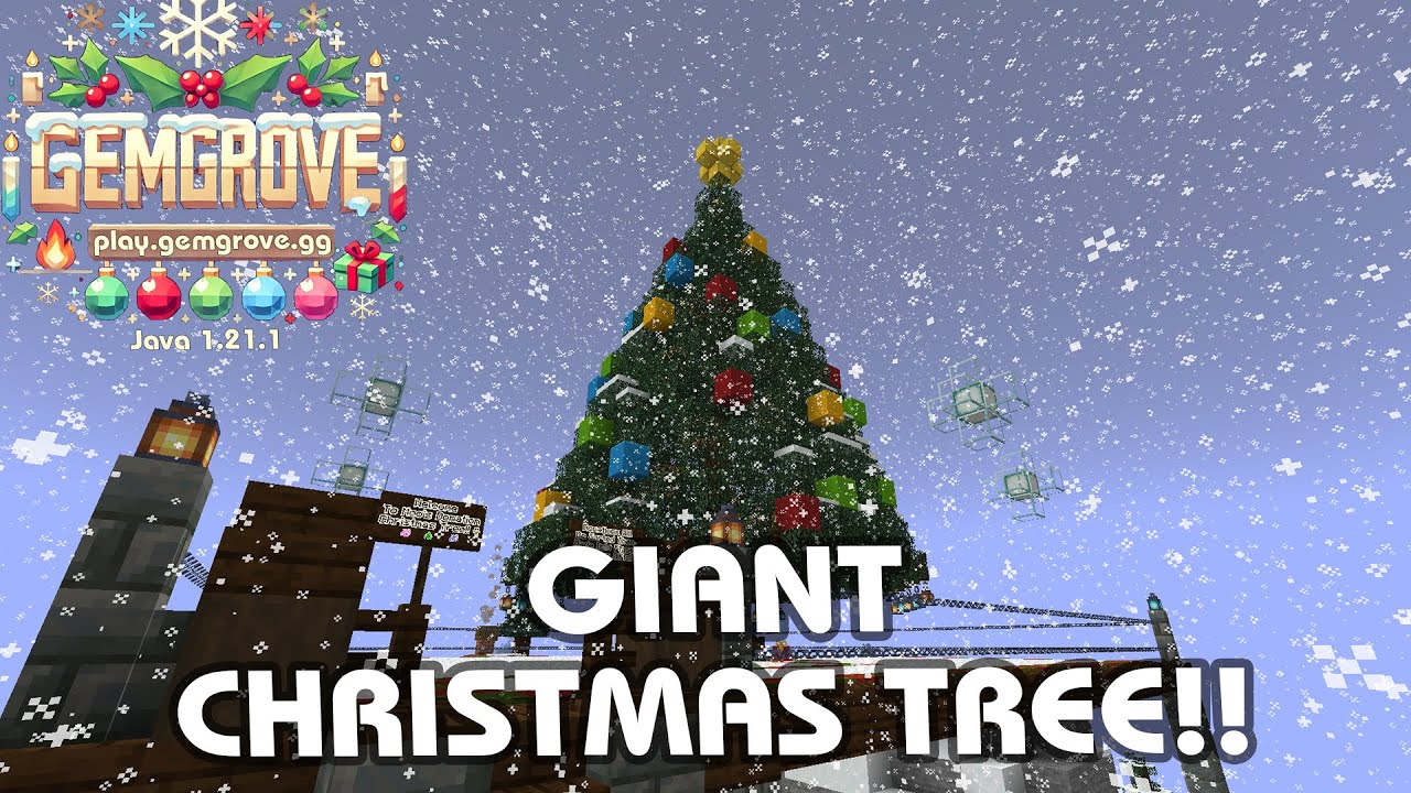 GIANT CHRISTMAS TREE!! | Minecraft SMP | Ep. 27 - YouTube