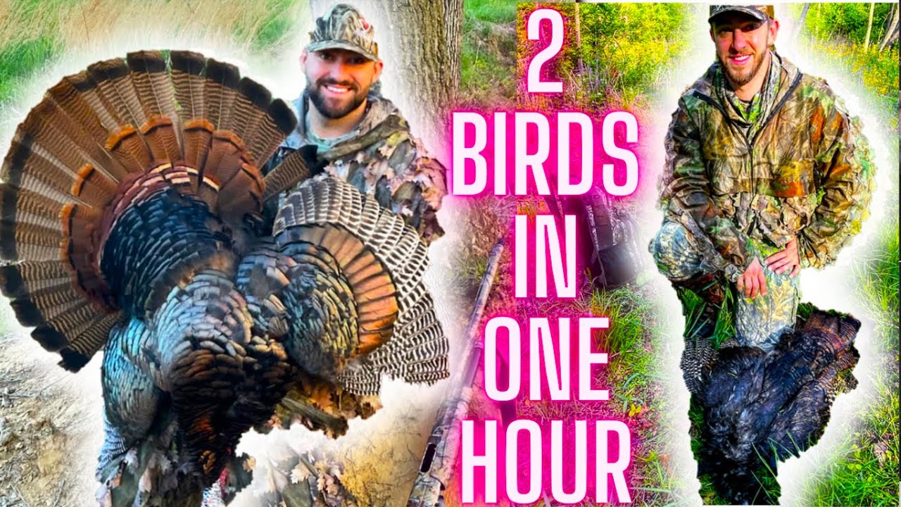 Indiana Turkey Hunting - 2 Birds by 8 AM! - YouTube