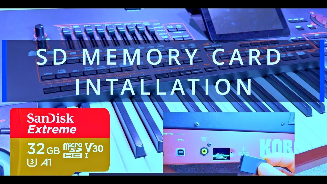 KORG PA 4X MEMORY CARD INSTALLATION - YouTube