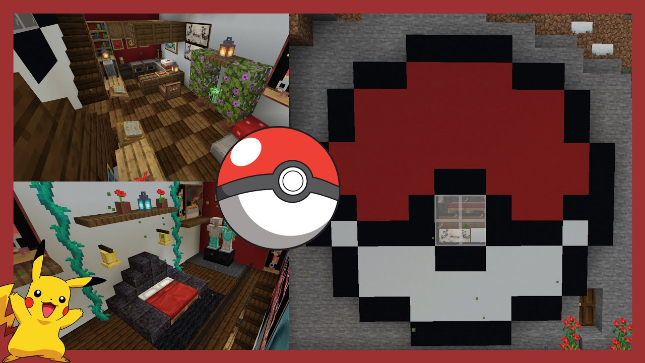 Minecraft | How To Build A Pokeball House - YouTube