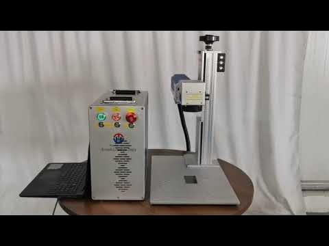 Haotian fiber laser with both auto focus and manual focus - YouTube