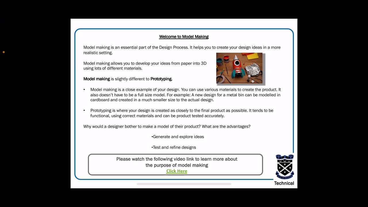 S1 Model Making Task - YouTube